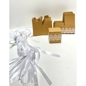 Unbranded | Other | Small Square Cardboard Gift Boxes 5pc Set Print ...